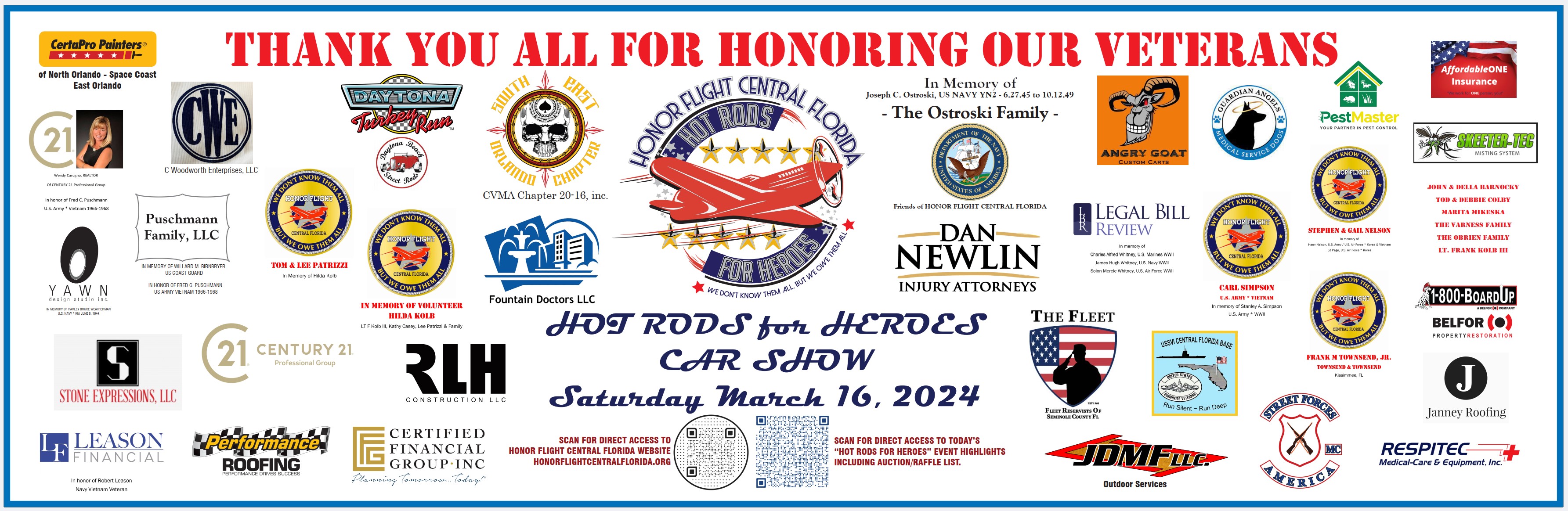 Honor Flight Central Florida | It's Show Day. Vroom! Vroom!